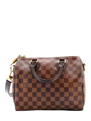 LOUIS VUITTON Speedy Bandouliere Damier 25 Satchel - Brown
