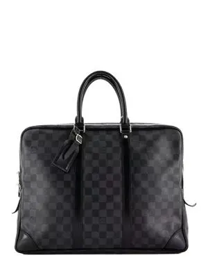 LOUIS VUITTON Porte-documents Voyage Briefcase Damier Gm - Black