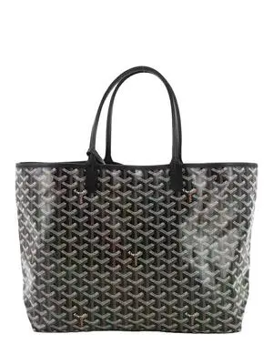 Goyard Saint Louis Coated Canvas Pm Tote Bag - Black