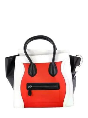 Celine Leather Mini Tote Bag - Black