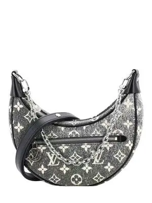 LOUIS VUITTON Loop Handbag Monogram Jacquard Denim - Grey