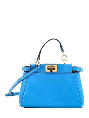Fendi Peekaboo Nano Crossbody Bag - Blue