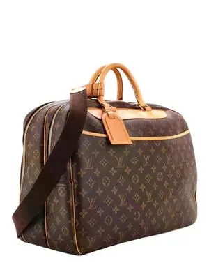 LOUIS VUITTON Alize Monogram Canvas 24 Heures Travel Bag - Brown