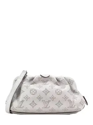 LOUIS VUITTON Scala Pouch Bag Mahina Leather Mini - Grey