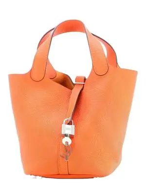 Hermès Picotin Lock Clemence Pm - Orange