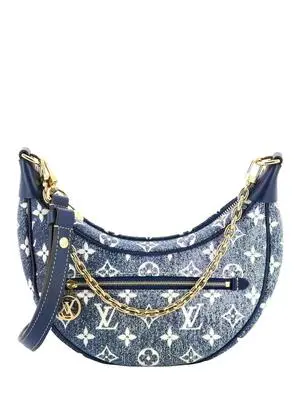 LOUIS VUITTON Loop Handbag Monogram Jacquard Denim - Blue