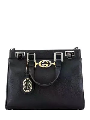 Gucci Zumi Small Top Handle Satchel - Black