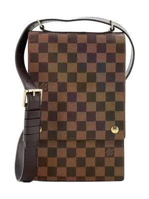 LOUIS VUITTON Portobello Messenger Damier Crossbody Bag - Brown