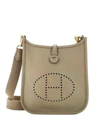 Hermès Evelyne Tpm Crossbody Bag Clemence Gen Iii - Neutrals