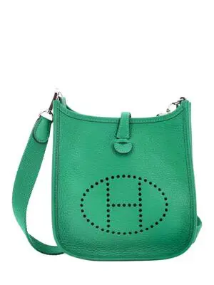 Hermès Evelyne Tpm Crossbody Bag Clemence Gen Iii - Green