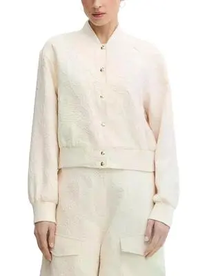 Liu Jo Wrinkle-effect Bomber Jacket - Neutrals