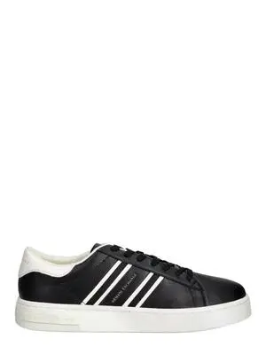Armani Exchange Striped Sneakers - Black