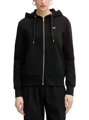 Armani Exchange Zip-up Hoodie - Black