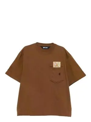 Just Cavalli Pocket Graphic T-shirt - Brown