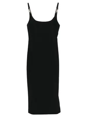 Just Cavalli Strap Midi Dress - Black