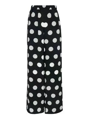 Junya Watanabe Polka-dot Trousers - Black