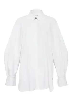 ENFOLD Balloon-sleeve Shirt - White