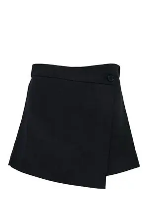 MSGM Asymmetrical Shorts - Black
