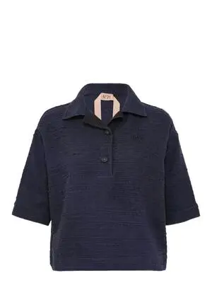 N°21 Textured Polo Shirt - Blue