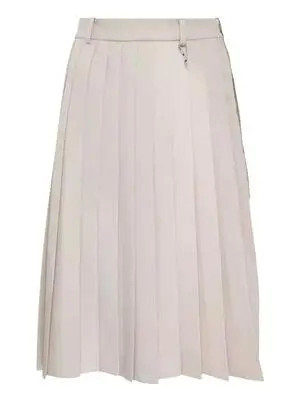 Mihara Yasuhiro Pleated Midi Skirt - Neutrals