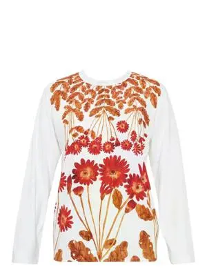 Noir Kei Ninomiya Floral-print Top - White