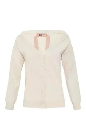 N°21 Buttoned Cardigan - Neutrals