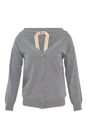 N°21 Button Cardigan - Grey