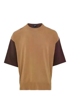 Comme Des Garçons Colour-block T-shirt - Brown