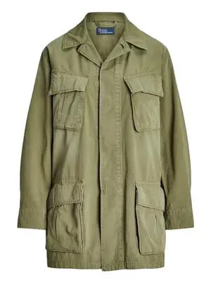 Polo Ralph Lauren Cotton Canvas Utility Jacket - Olive Green