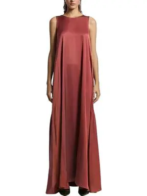 Peserico Sleeveless Maxi Dress - Red