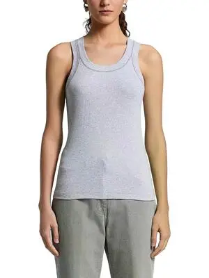Peserico Round-neck Tank Top - Grey