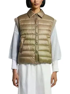 Peserico Quilted Sleeveless Jacket - Neutrals