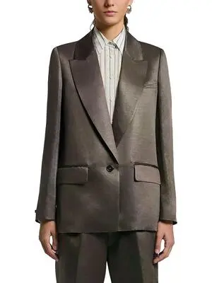 Peserico Glazed Blazer - Brown