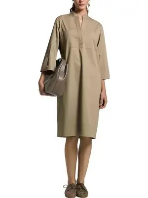 Peserico V-neck Midi Shirt Dress - Green