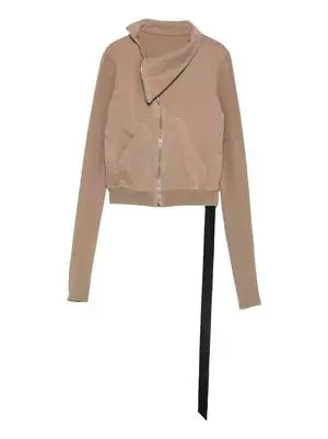Rick Owens Micro Mountain Zip Hoodie - Brown