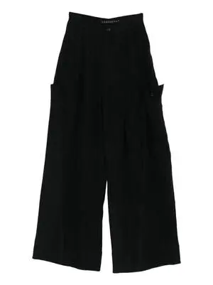 YEHUAFAN Pocket Trousers - Black
