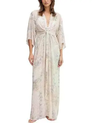 Melissa Odabash Printed Maxi Dress - Neutrals