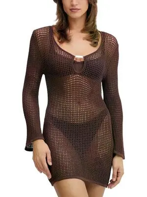 Melissa Odabash Ellis Mini Dress - Brown