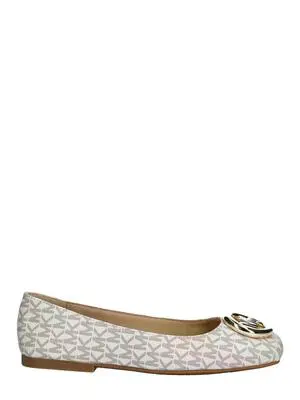 Michael Kors Milan Flex Logo-pattern Ballerina Flats - Neutrals
