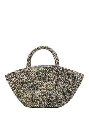 IBELIV Woven Handle Tote Bag - Neutrals
