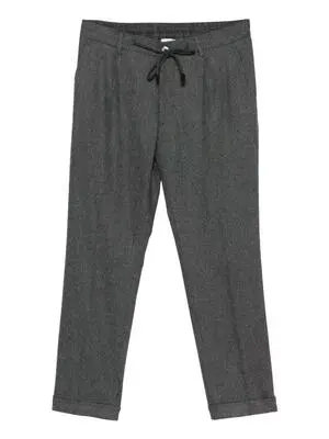 GRAN SASSO Drawstring Cuffed Trousers - Grey