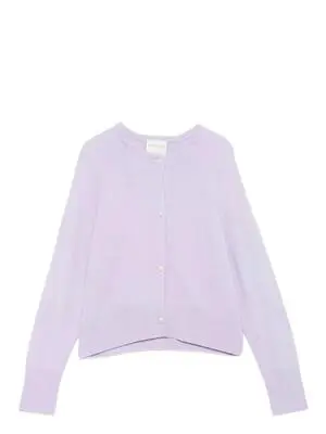 FORTE_FORTE Buttoned Cardigan - Purple