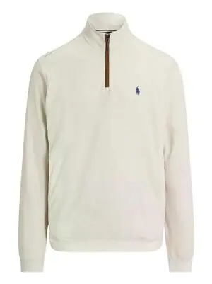 Rlx Ralph Lauren Zipped Mock-neck Sweater - Neutrals