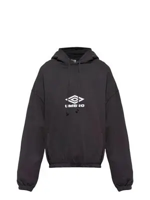 UMBRO Logo-embroidered Hoodie - Black