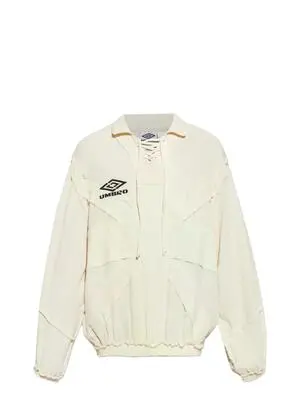 UMBRO Lace-up Long-sleeved Sweatshirt - Neutrals