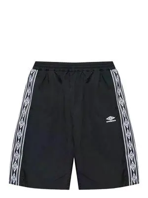 UMBRO Logo-embroidered Shorts - Black