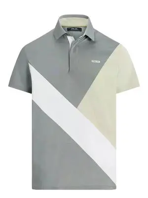 Rlx Ralph Lauren Colour-blocked Short-sleeve Polo Shirt - Grey