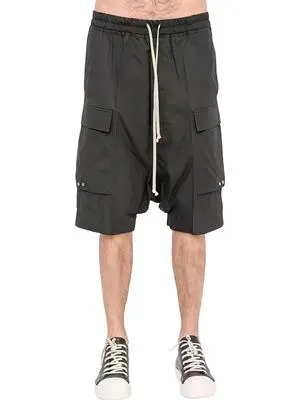 Rick Owens Drawstring Cargo Shorts - Black
