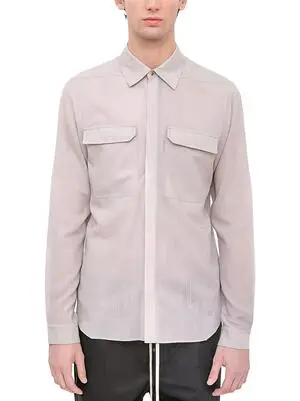 Rick Owens Chest-pocket Shirt - Grey