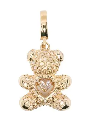 SWAROVSKI Idyllia Crystal Teddy Charm - Gold